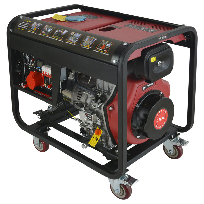 8500E 9500E Open Type Diesel Generator Air Cooled Diesel Engine Generator